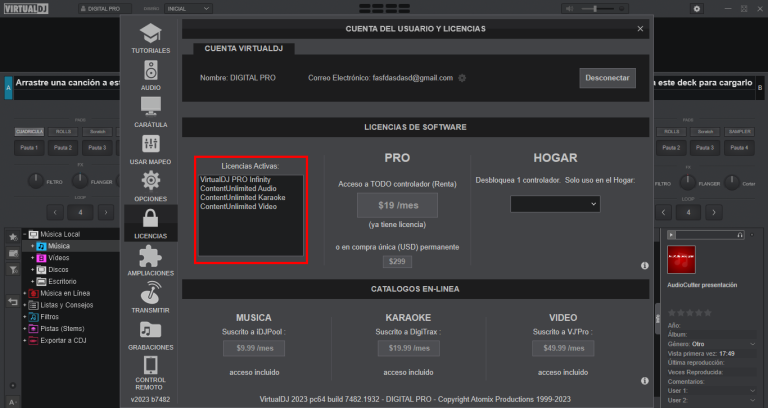 Descargar Virtual DJ 2023 Pro Infinity v8.5 GRATIS
