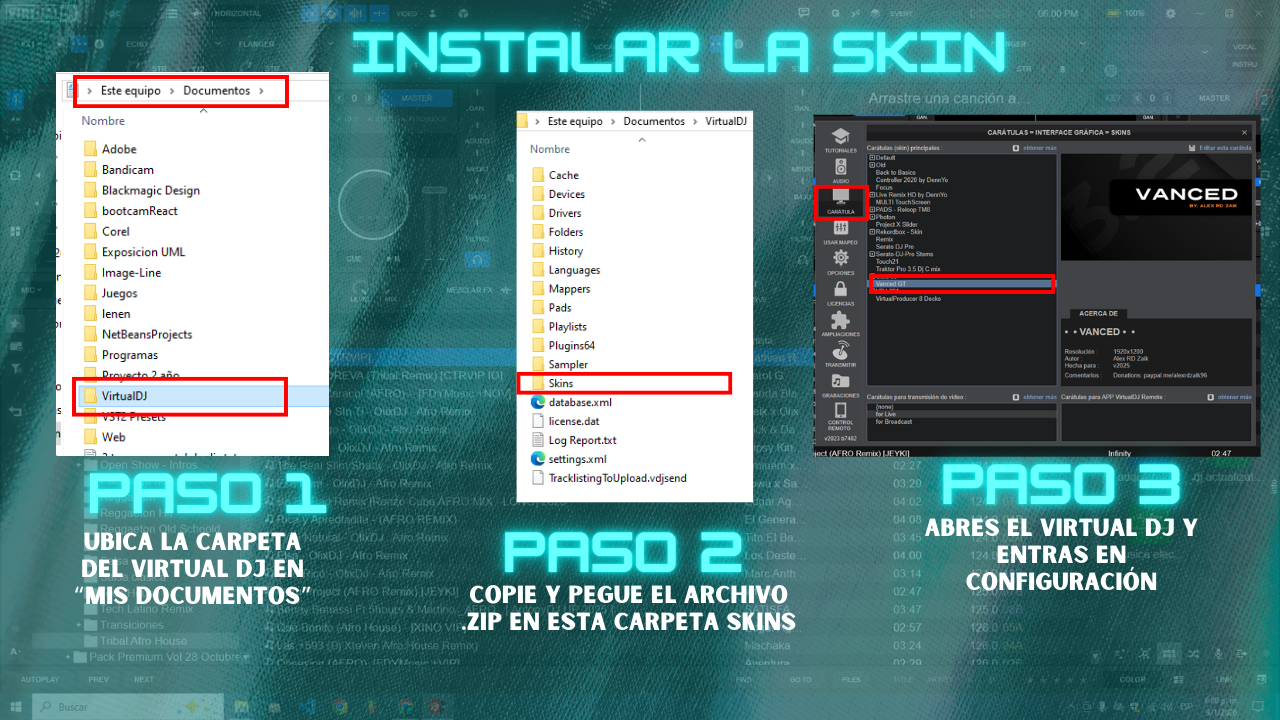Recursos | Vanced GT - Skins de Virtual DJ Descargar GRATIS